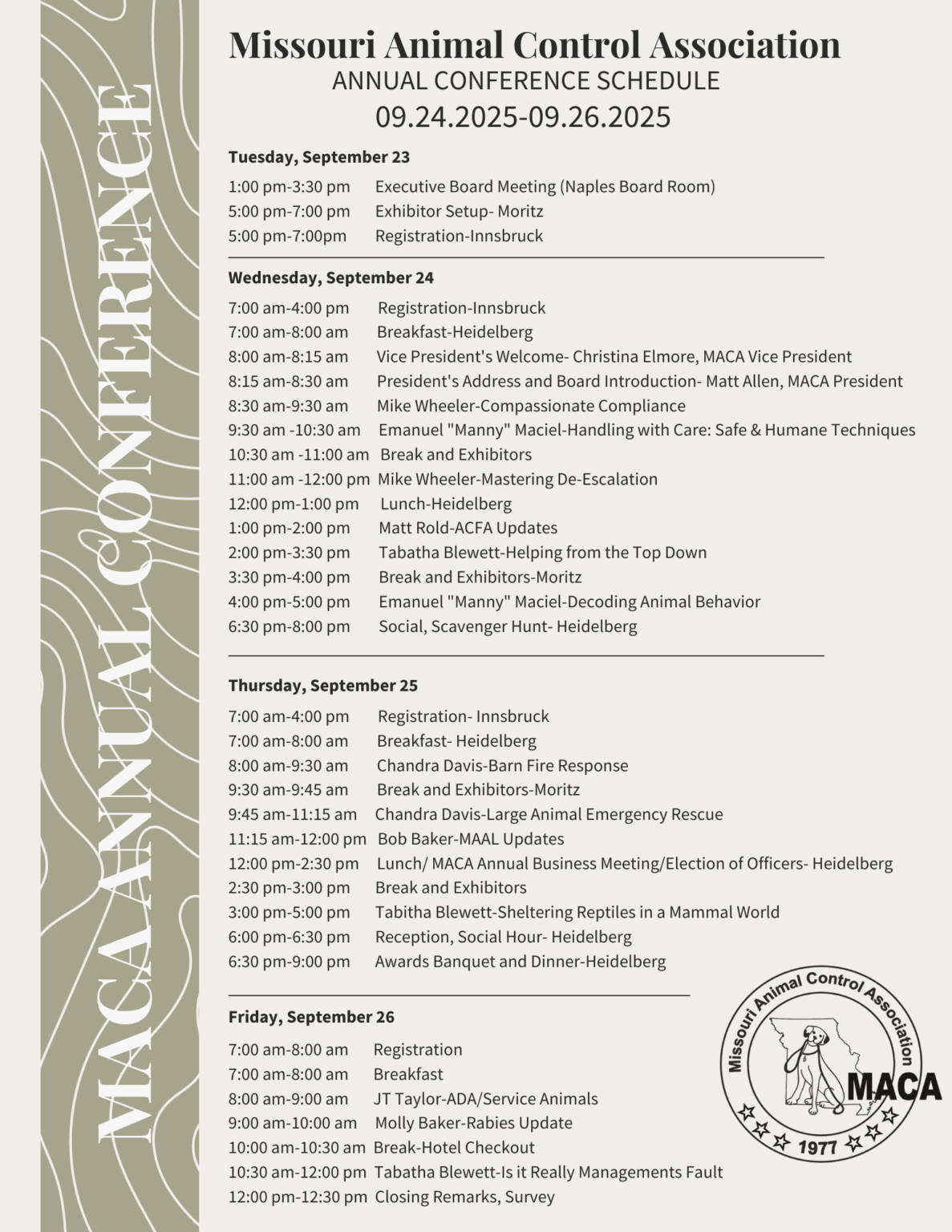 Conference – Missouri Animal Control Association